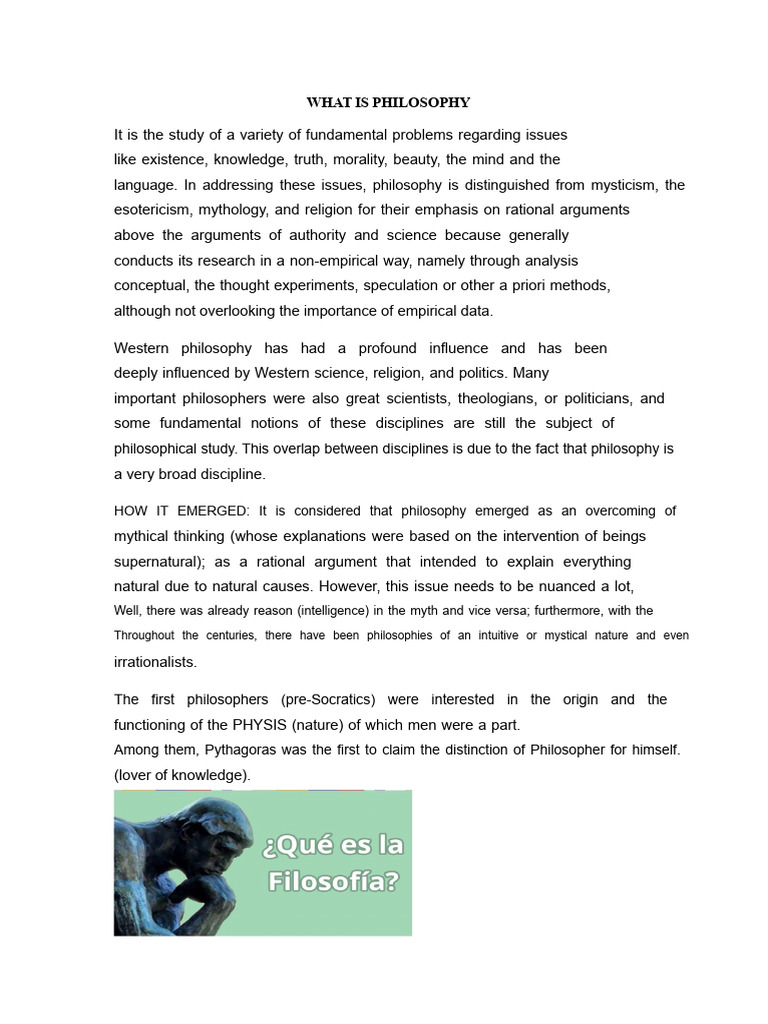 What is Philosophy | PDF | Rationalism | Knowledge