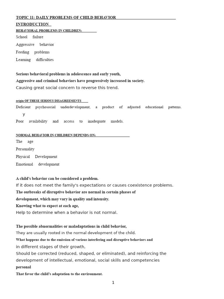 t11 Everyday Problems of Child Behavior | PDF | Parenting | Adolescence