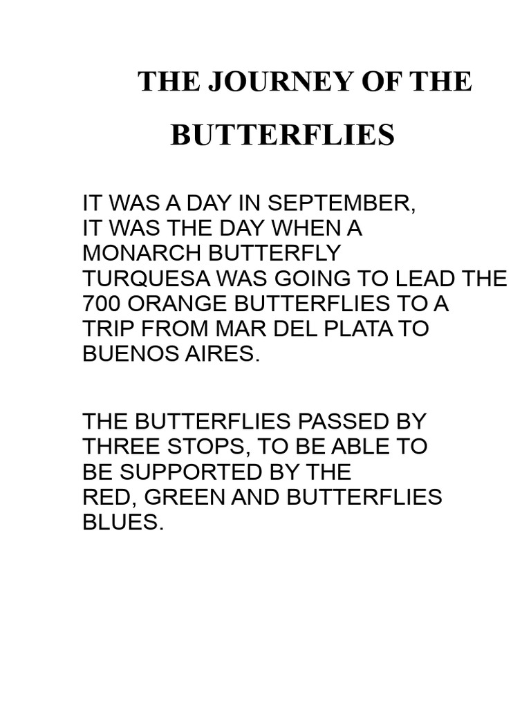 The Journey of The Butterflies | PDF