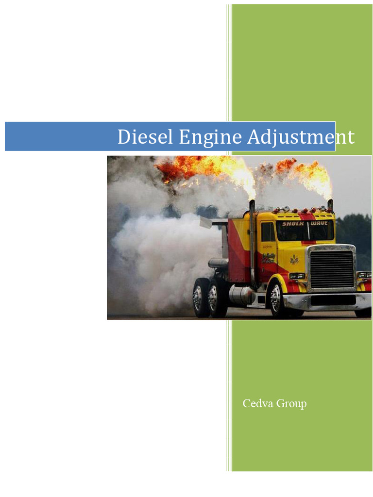 Diesel Engine Adjustment Manual | PDF | Diesel Engine | Piston