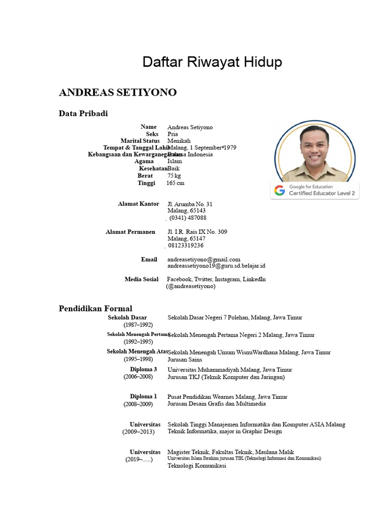 CV Andrew | PDF