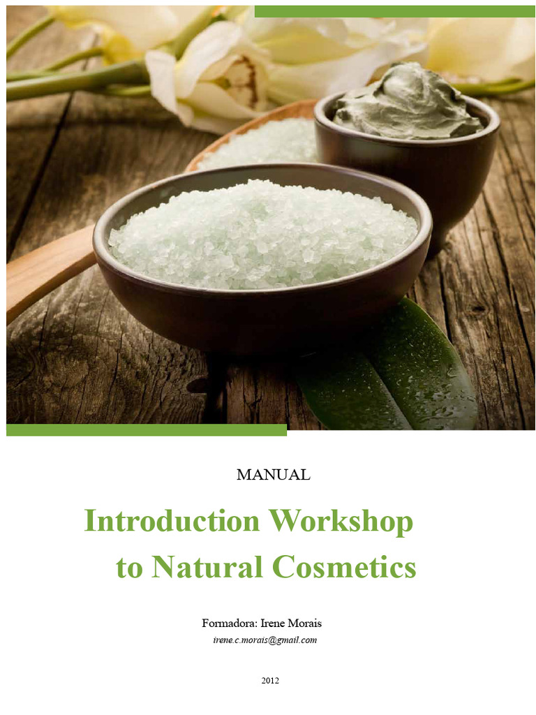 Natural Cosmetics Workshop Manual | PDF | Epidermis | Skin