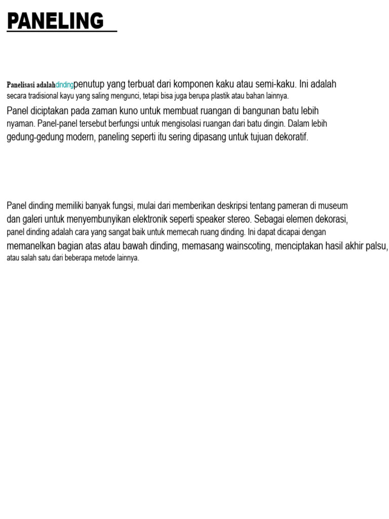 Papan Panel | PDF
