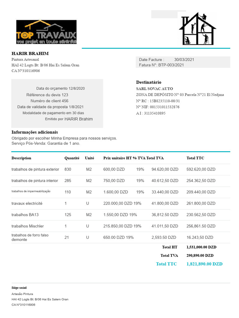 Modelo-Gratuito-Fatura | PDF