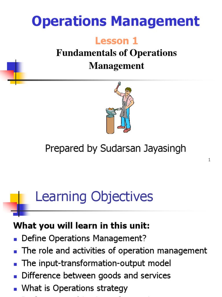 Fundamentals of Operations Management | PDF | Operations Management ...