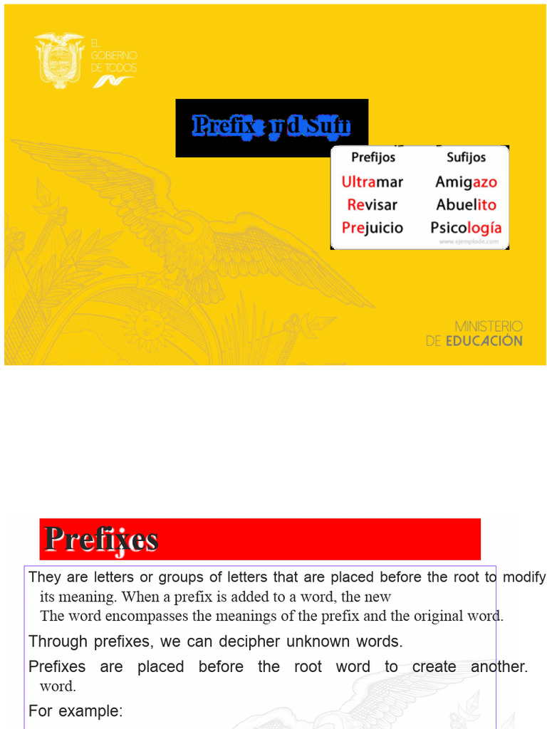 Prefixes and Suffixes in Spanish | PDF | Word | Morphology