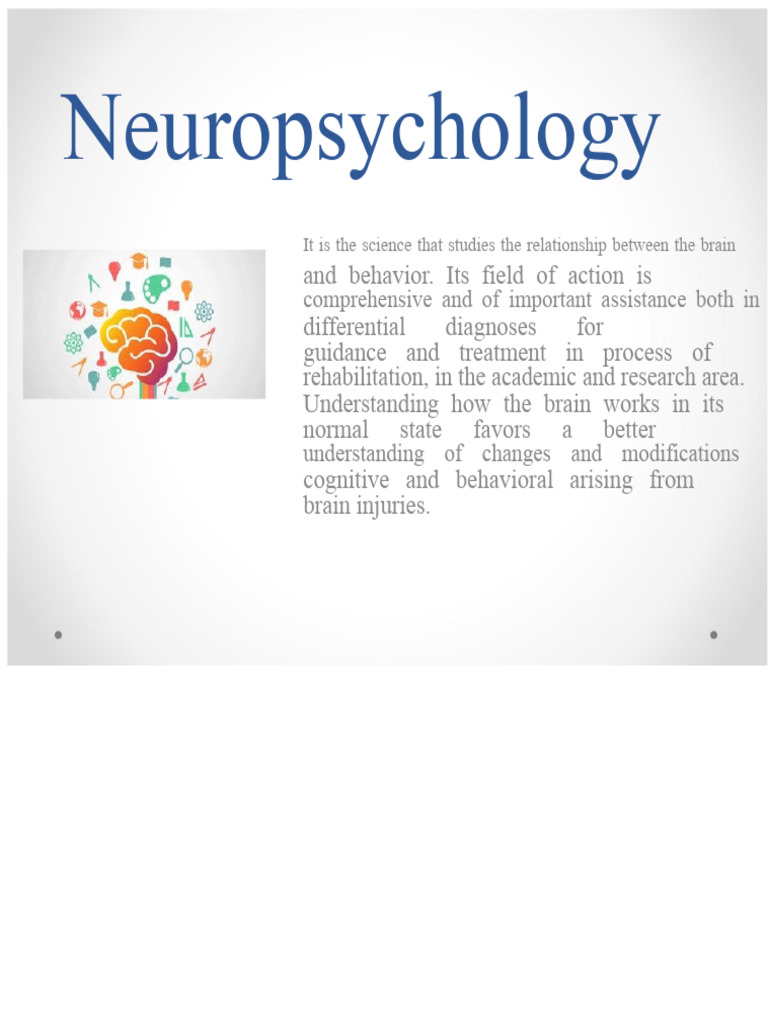 Neuropsychology | PDF | Neuropsychology | Neurology