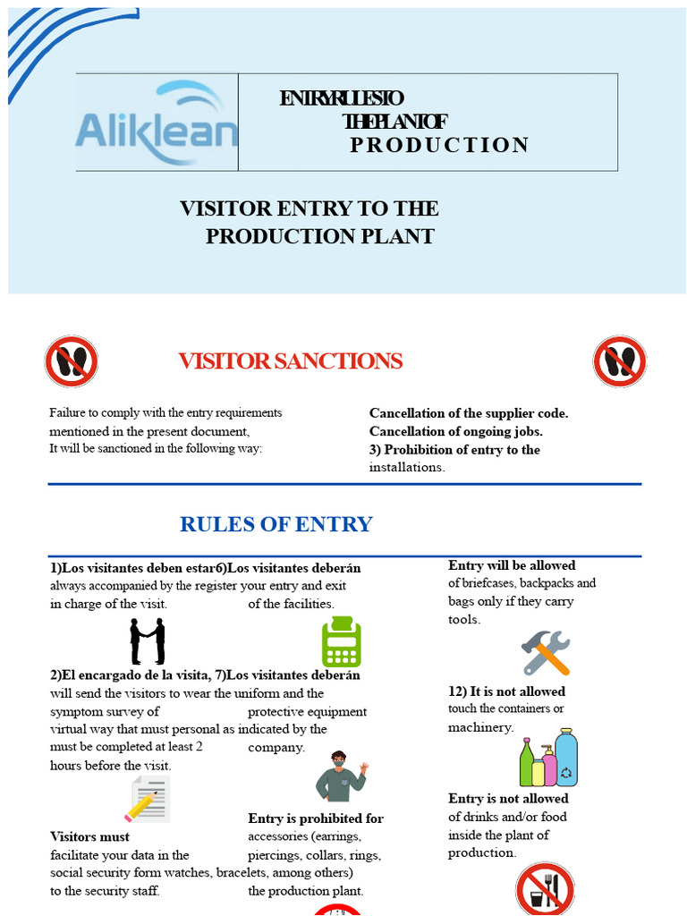 ENTRY TO PLANT | PDF