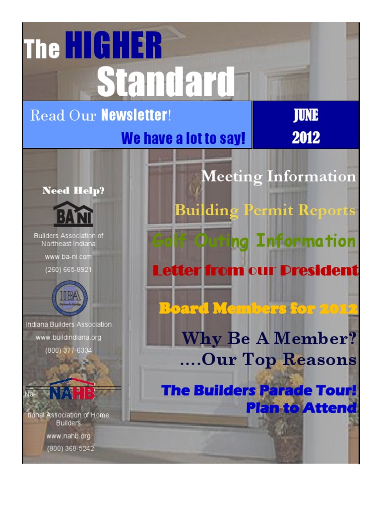 Builders Association June 2012 Newsletter | PDF | Mediation | Business