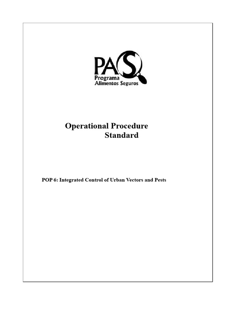 Urban Pest Control SOP Guide | PDF | Pest (Organism) | Pest Control