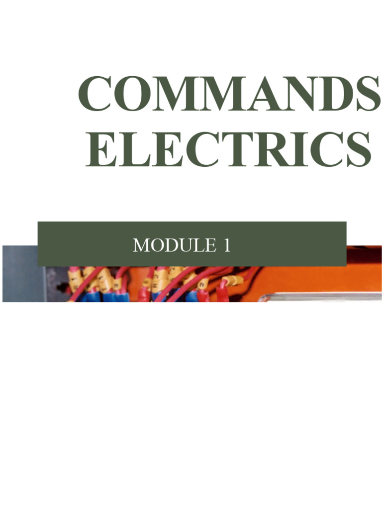 (E-BOOK 1) - Electrical Commands 1 | PDF