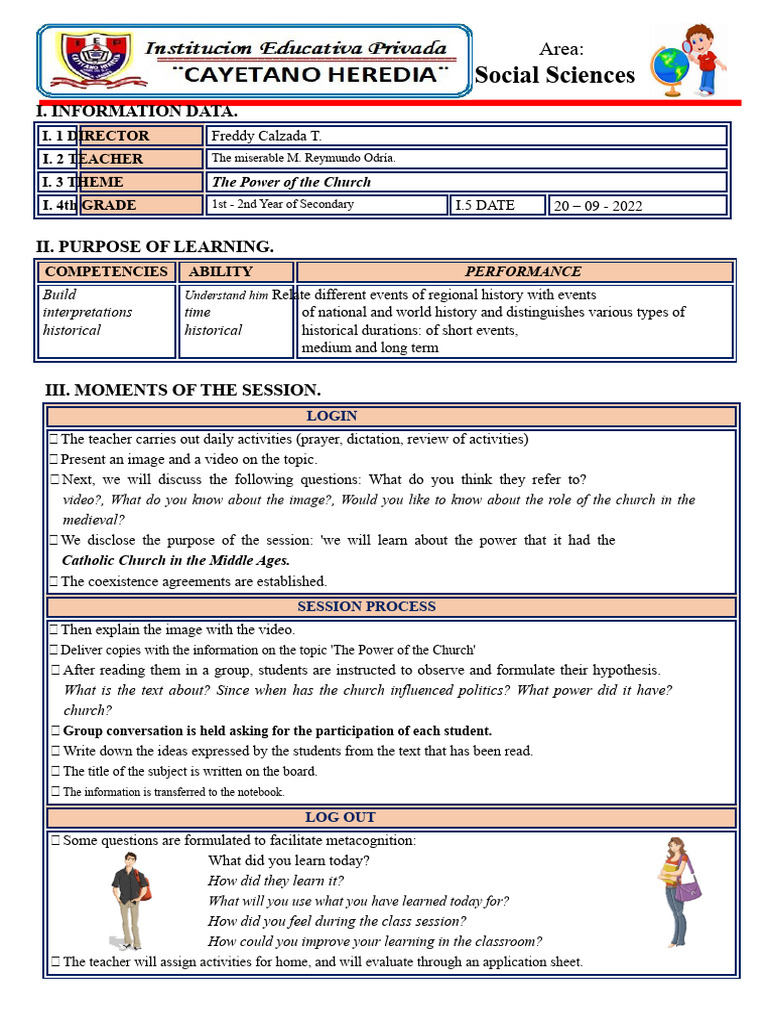 CC.SS. SECONDARY The Power of the Church | PDF | Behavior Modification ...