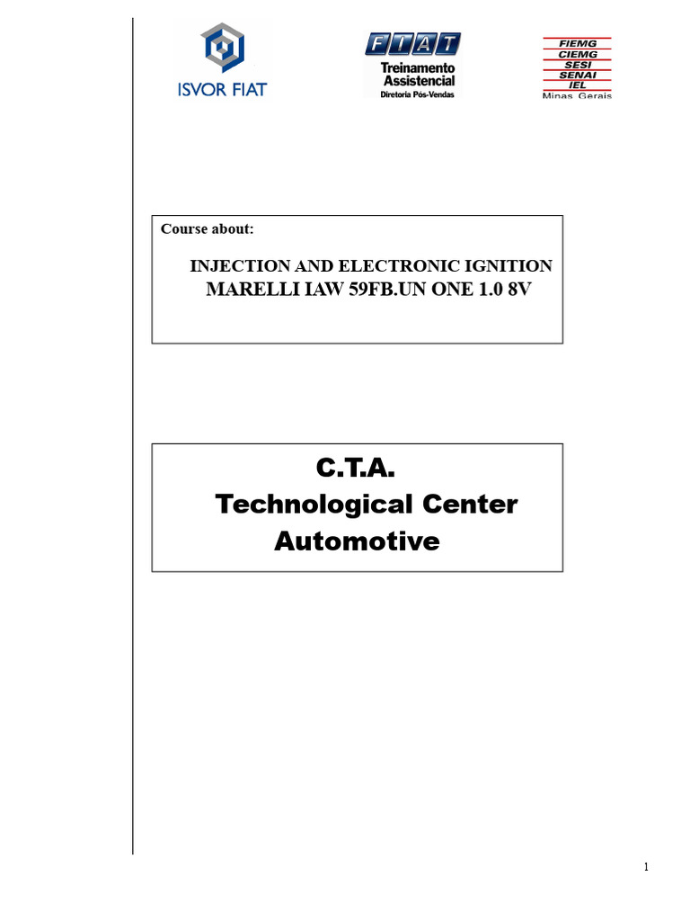 1.0 8V - IAW 59FB.UN - (uno) | PDF | Fuel Injection | Ignition System