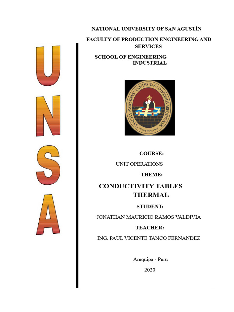 Thermal Conductivity Tables for Materials | PDF | Electrical ...