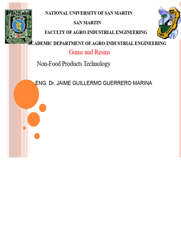 GUMS AND RESINS | PDF | Resin | Chemistry