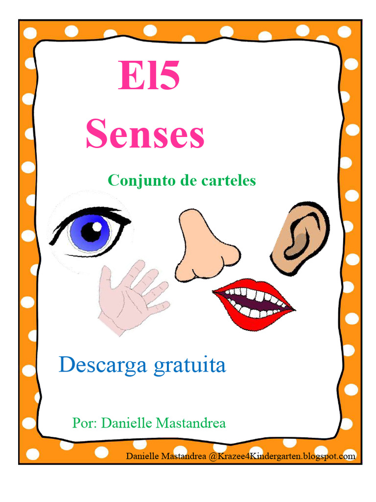 Conjunto de carteles sobre los 5 sentidos | PDF