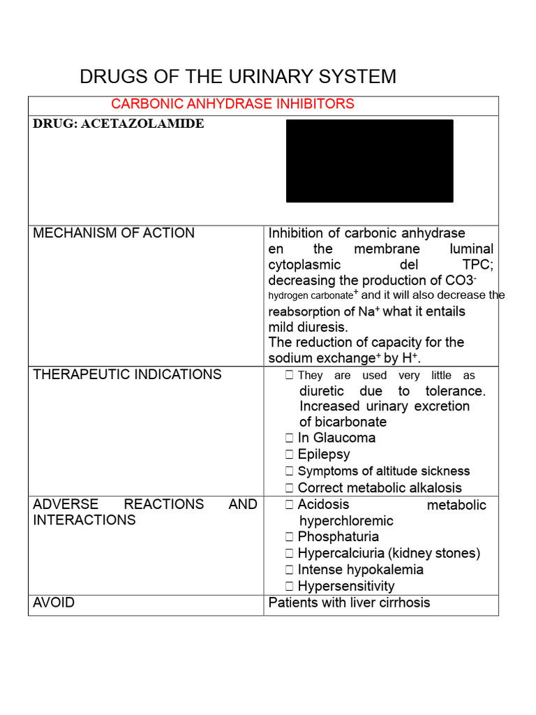 Pharmacology of The Urinary System | PDF | Medical Specialties