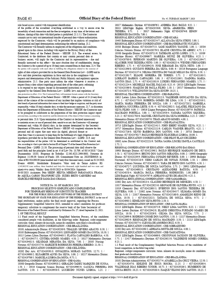 DODF 045 03-07-2023 INTEGRA-65-97 | PDF