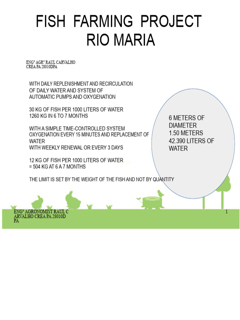 Fish Farming Project Overview and Profit Analysis | PDF | Pump | Water