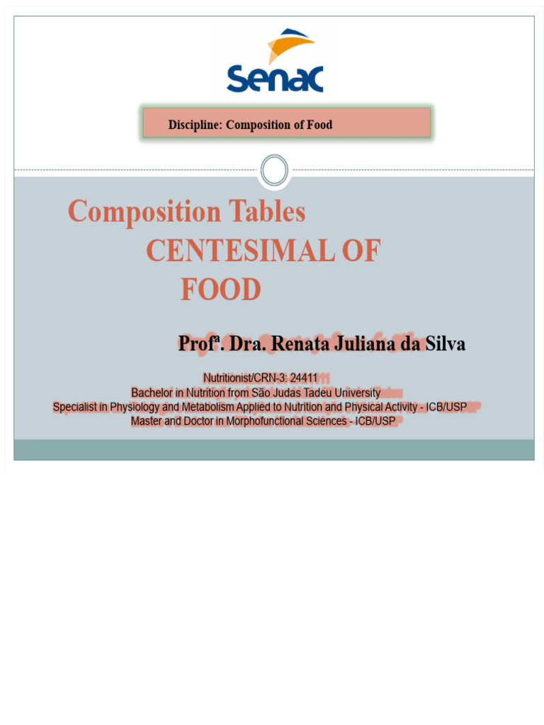 Food Composition Analysis Guide | PDF | Steak | Foods