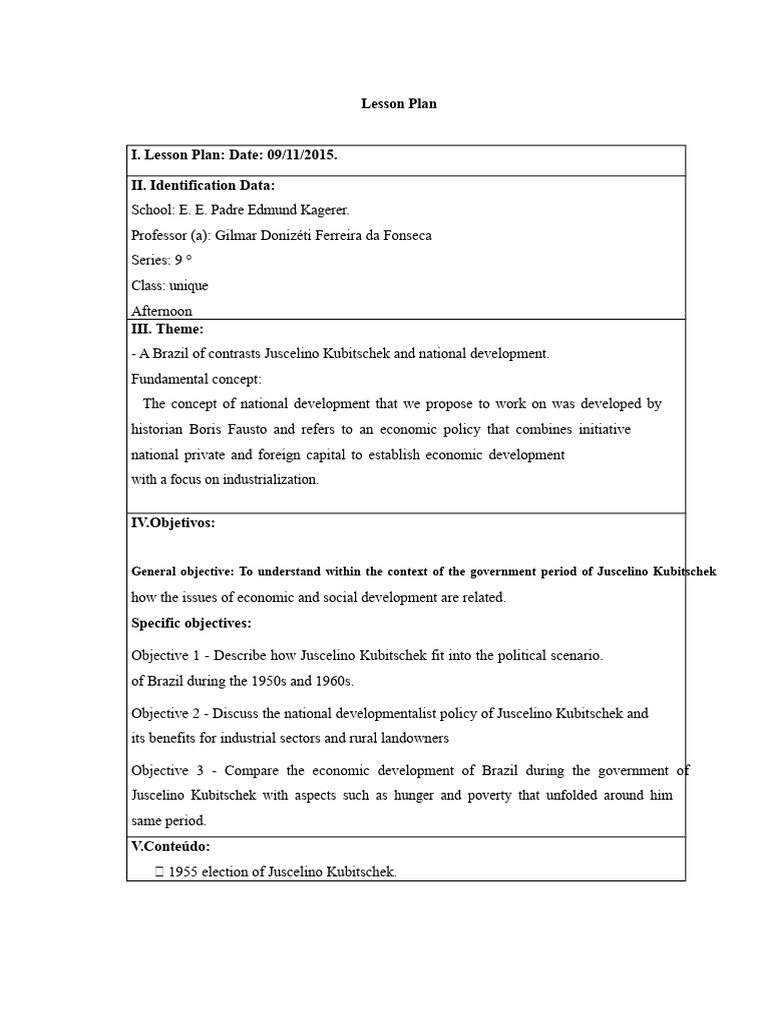 Lesson Plan Model Government JK. | PDF | Poverty | Poverty & Homelessness
