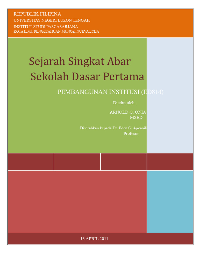 Sejarah dan Perkembangan Abar 1 SD | PDF