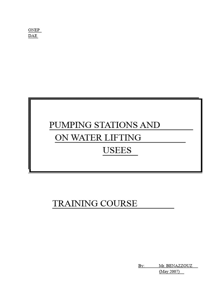 Pumping Stations Training Overview | PDF | Pump | Pressure