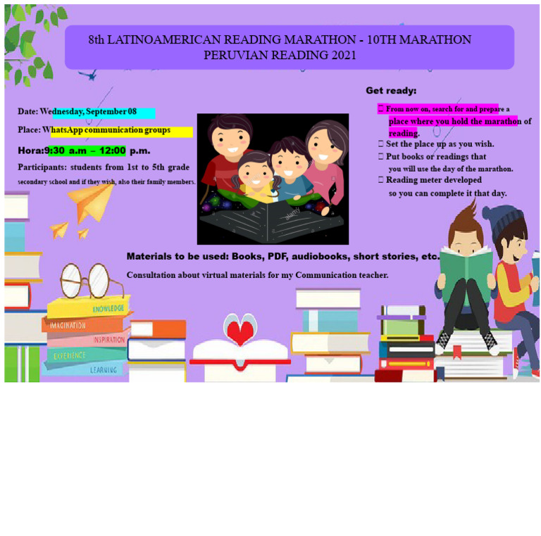 reading marathon poster | PDF