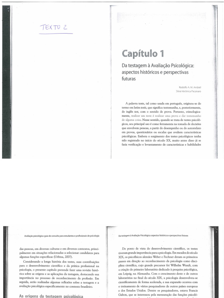 Text 2 - From testing to psychological evaluation | PDF
