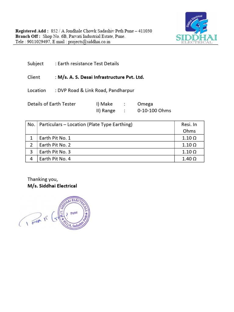 M/s. A. S. Desai Infrastructure Pvt. LTD | PDF