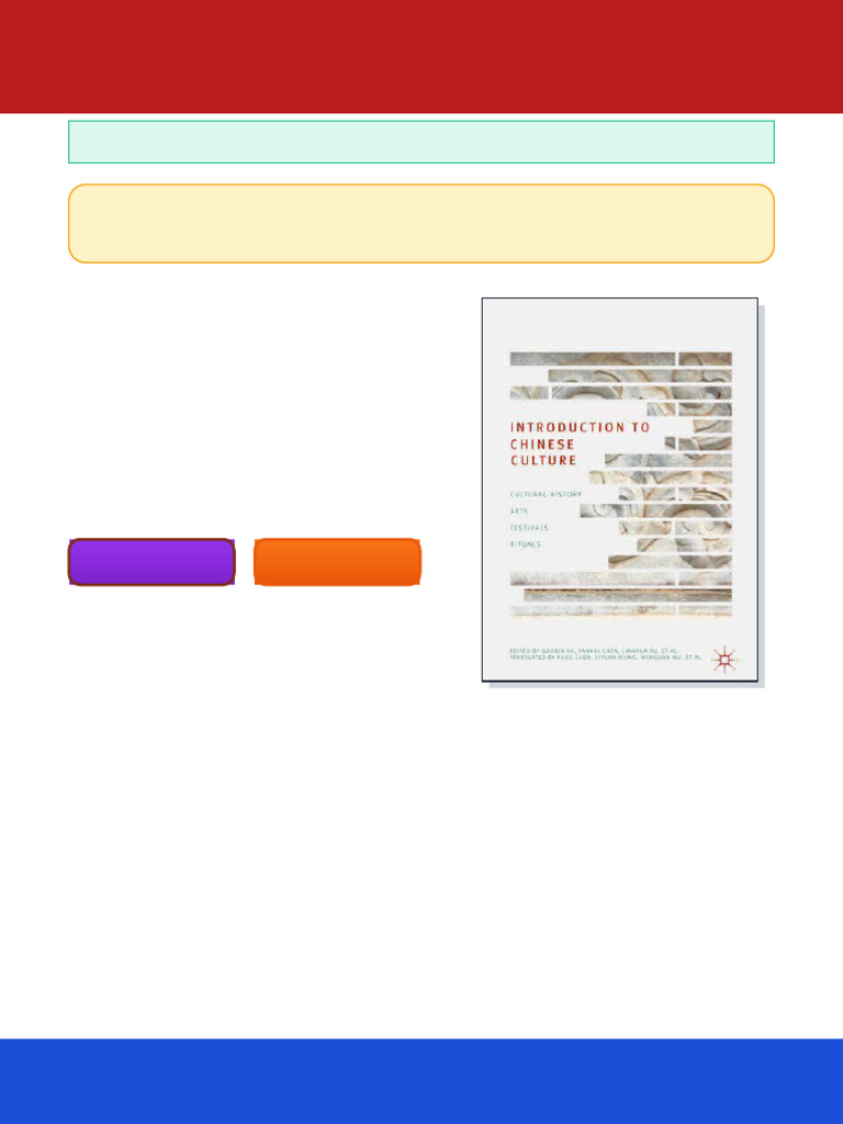 Introduction To Chinese Culture Guobin Xu Ebook Archive Edition | PDF ...