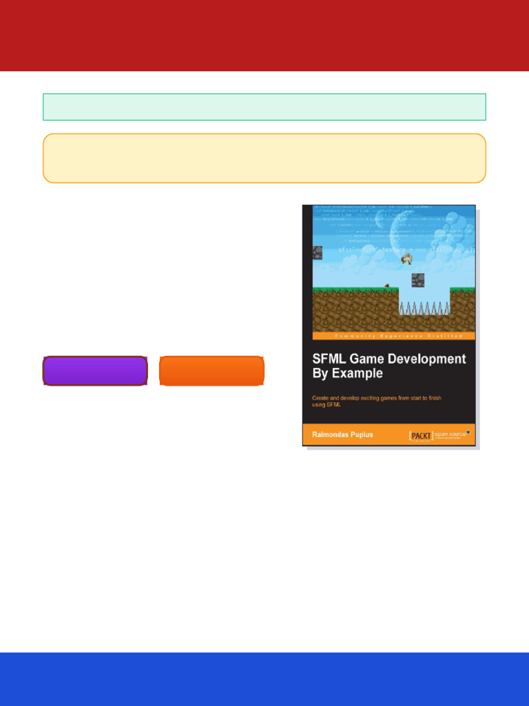 SFML game development by example create and develop exciting games from start to finish using ...