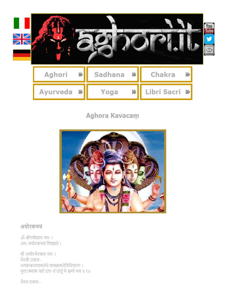 Aghora Kavacham | PDF