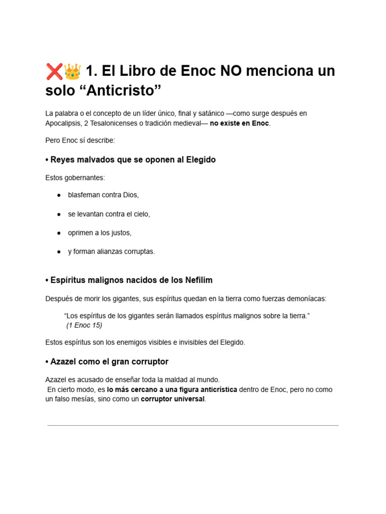 2027 Anticristo | PDF | Canon bíblico | Libro de Enoc