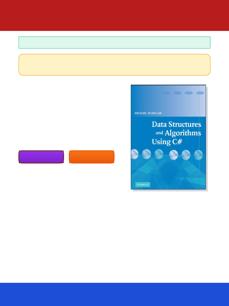 Data Structures and Algorithms Using C 1st Edition Michael Mcmillan Ebook Synced PDF | PDF ...
