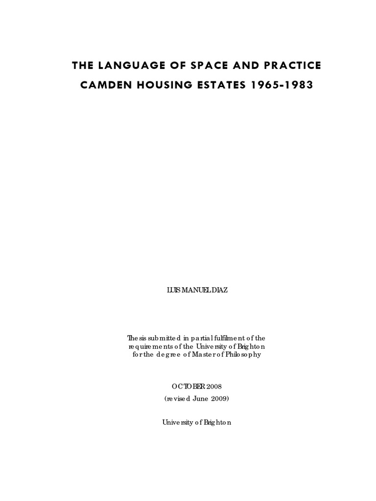 The Language of Space and Practice Camd | PDF