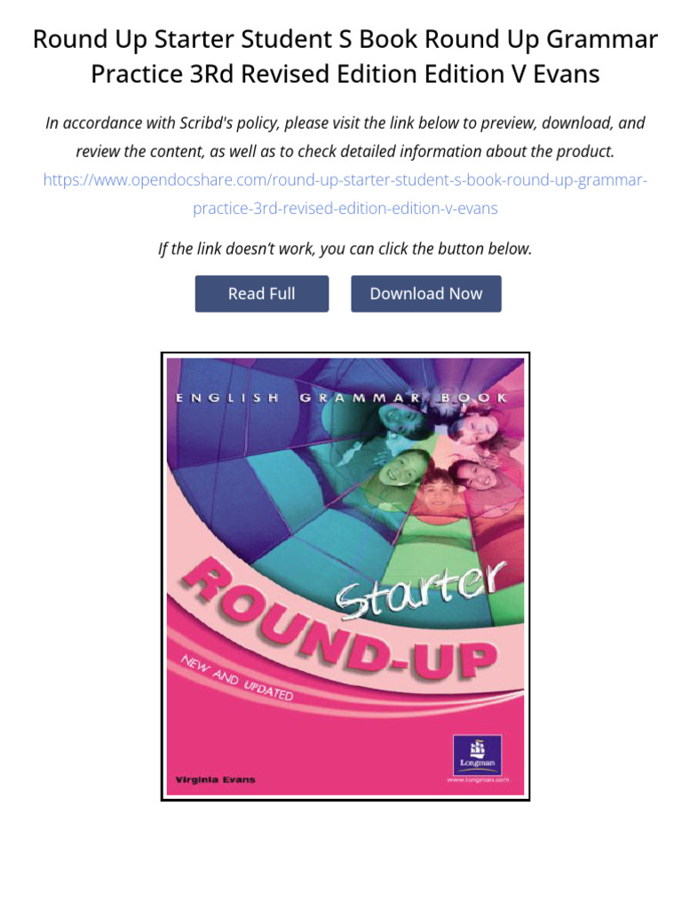 Round Up Starter Student S Book Round Up Grammar Practice 3rd Revised ...
