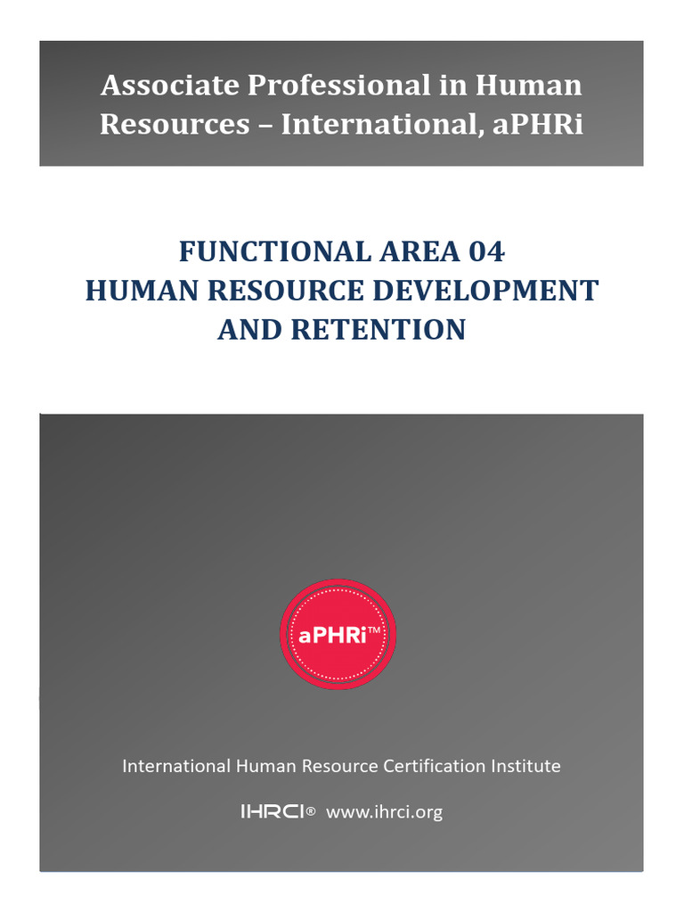 2019 APHRi Workbook Module 4 Final | PDF | Performance Appraisal | Goal