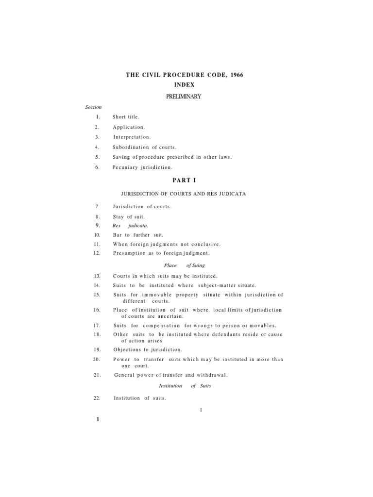Civil Procedure Code Overview | PDF | Service Of Process | Pleading