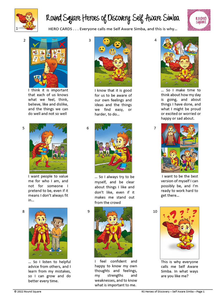 Self-Aware Simba: Discovering You | PDF | Thought | Self Awareness