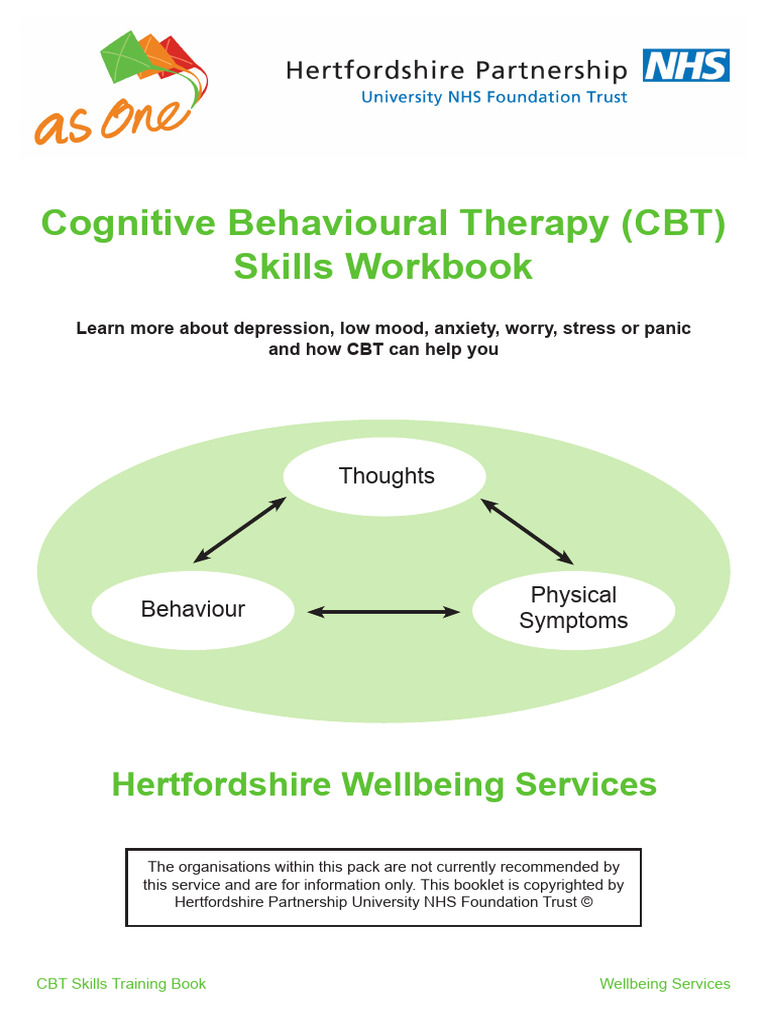 CBT Skills Workbook for Anxiety & Depression | PDF | Anxiety ...