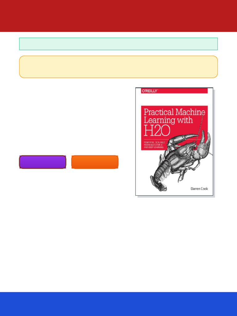 Practical machine learning with H2O powerful scalable techniques for deep learning and AI First ...