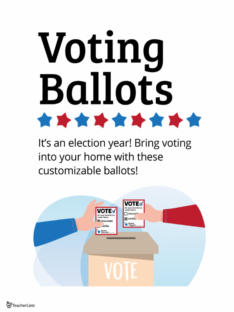 0924 Voting Ballots Parent Printable | PDF