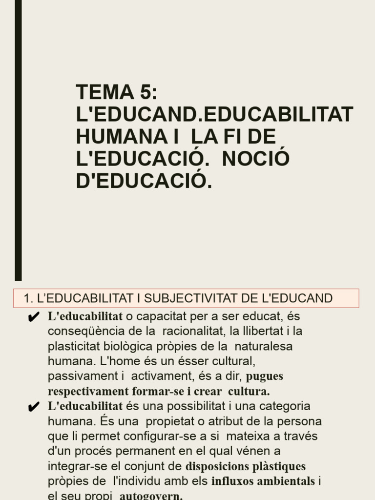 TEMA - 5 Val THEI | PDF