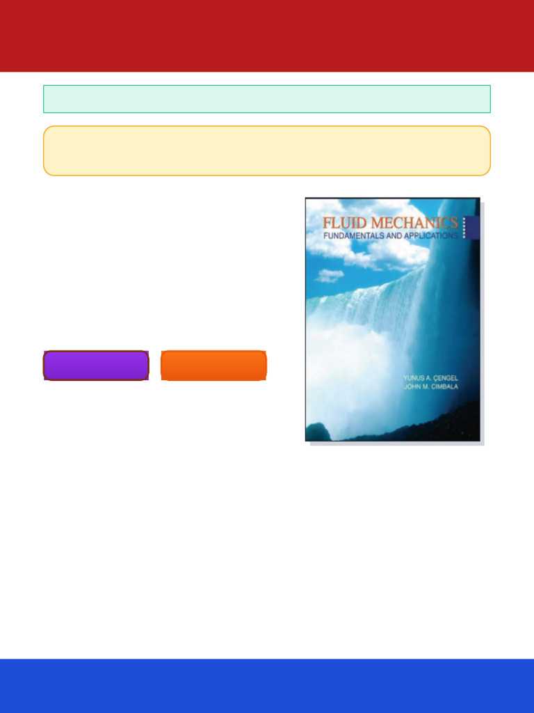 Fluid Mechanics Fundamentals and Applications 1st Edition Yunus Cengel ebook checked pdf file ...