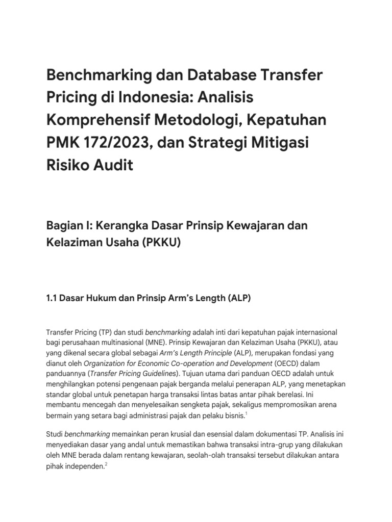 Strategi Transfer Pricing di Indonesia | PDF