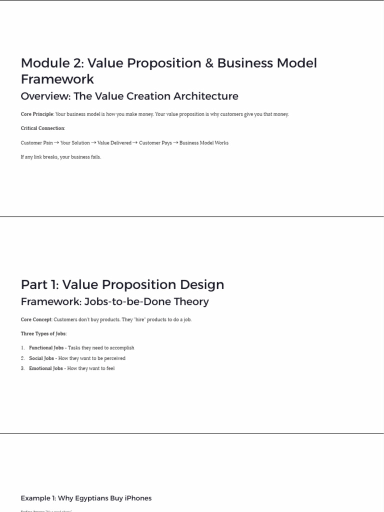 Module 2 Value Proposition and Business Model Framework | PDF | Grocery Store
