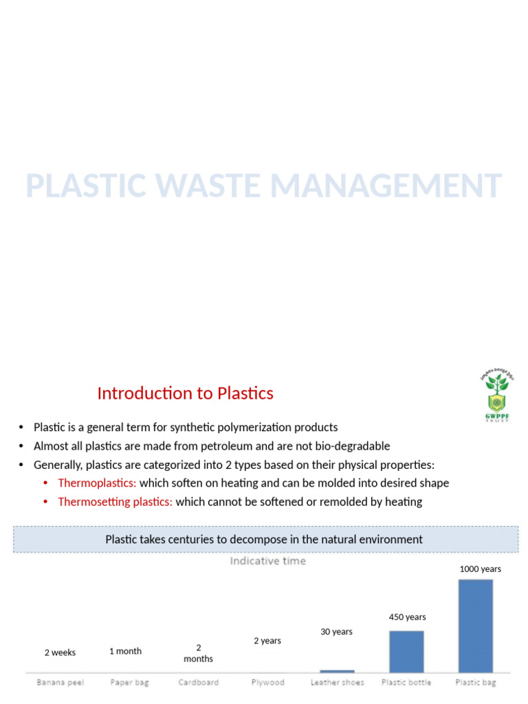 Plastic Waste Management in India | PDF | Plastic | Recycling