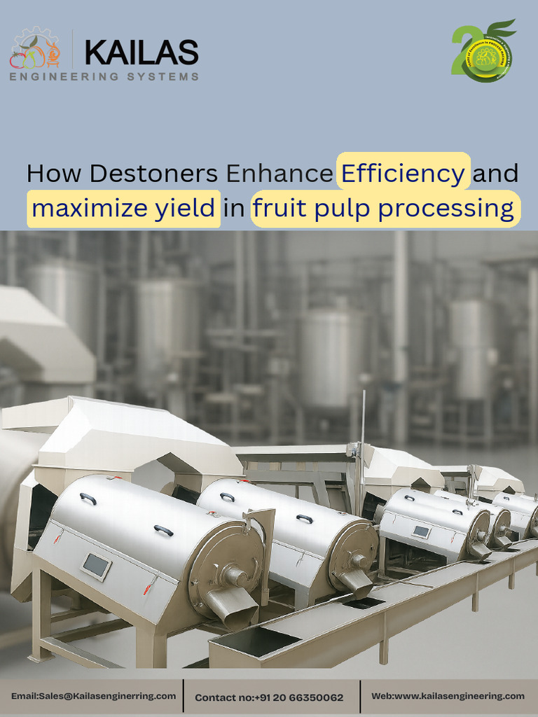 How Destoners Enhance Efficiency and Maximize Yield in Fruit Pulp ...