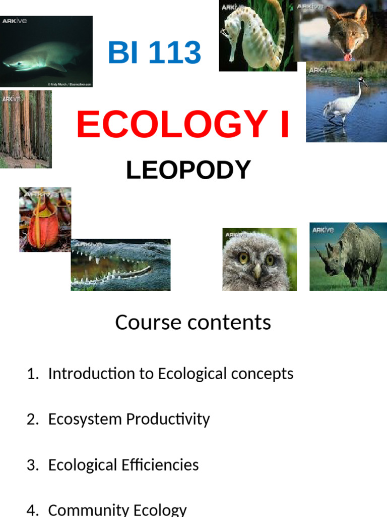 Bi 113 Module 1 | PDF | Food Web | Ecosystem